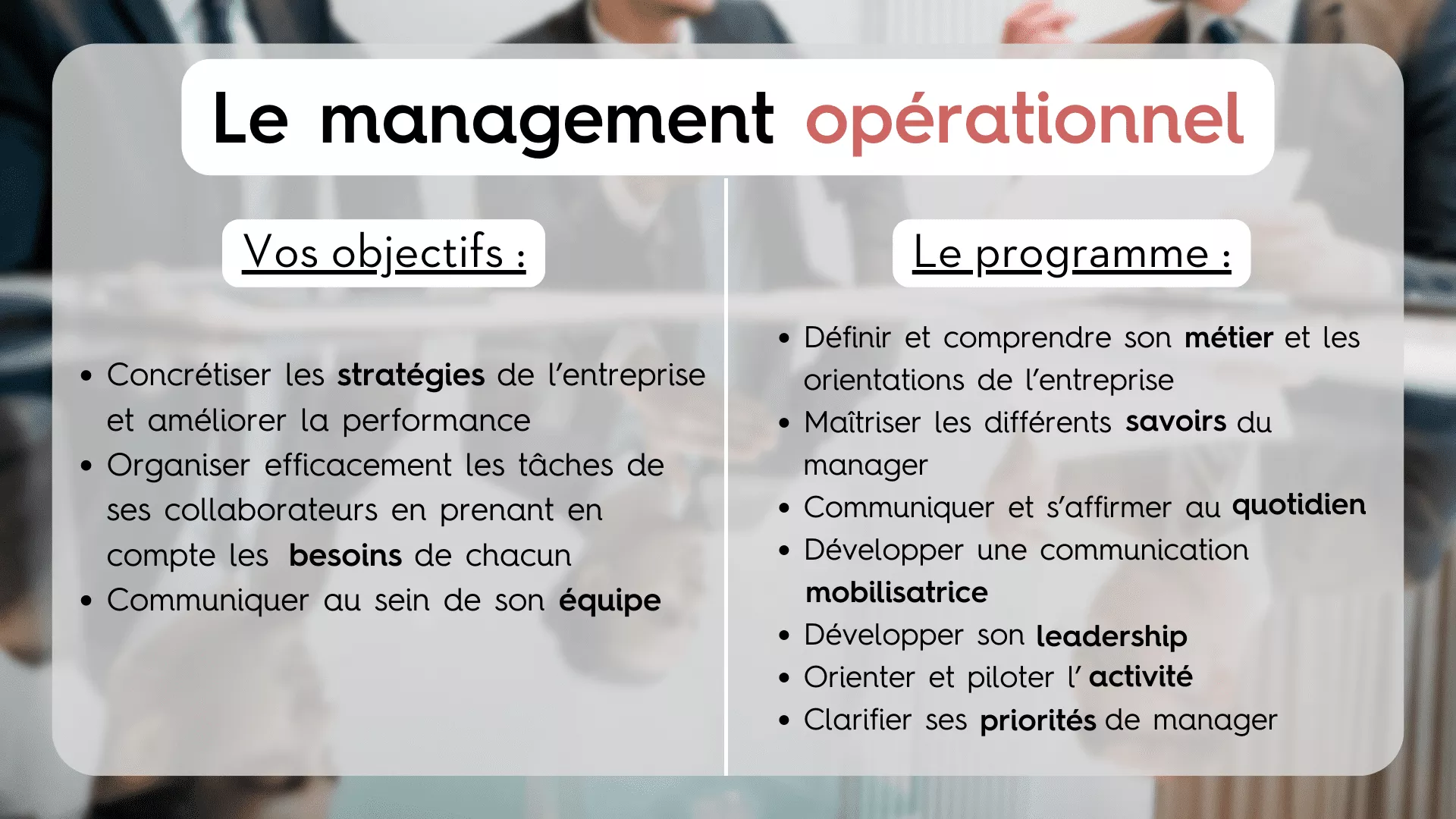 Le management opérationnel - Axelerance